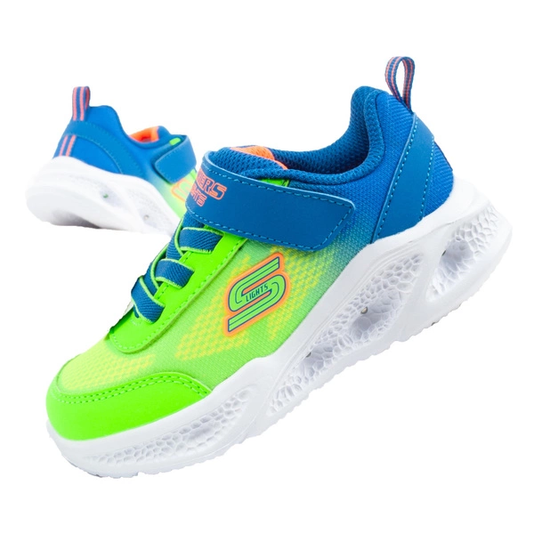 Skechers S Lights buty sportowe dziecięce chłopięce lekkie wygodne LED ...